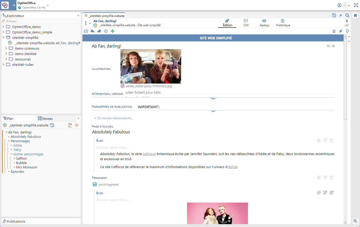 Simple Site for Optim