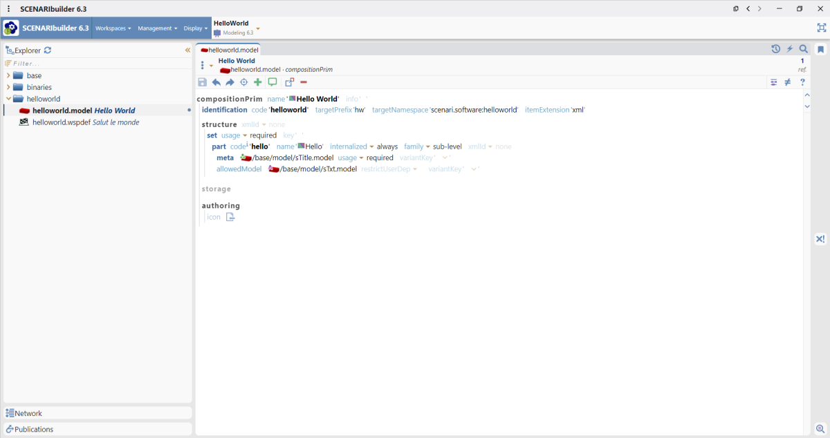 Définition de la structure XML du document
